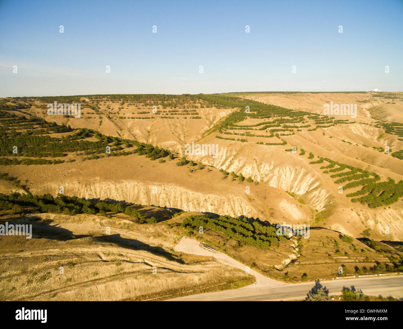 Aerial landscape in Crimea Stock Photo - Alamy