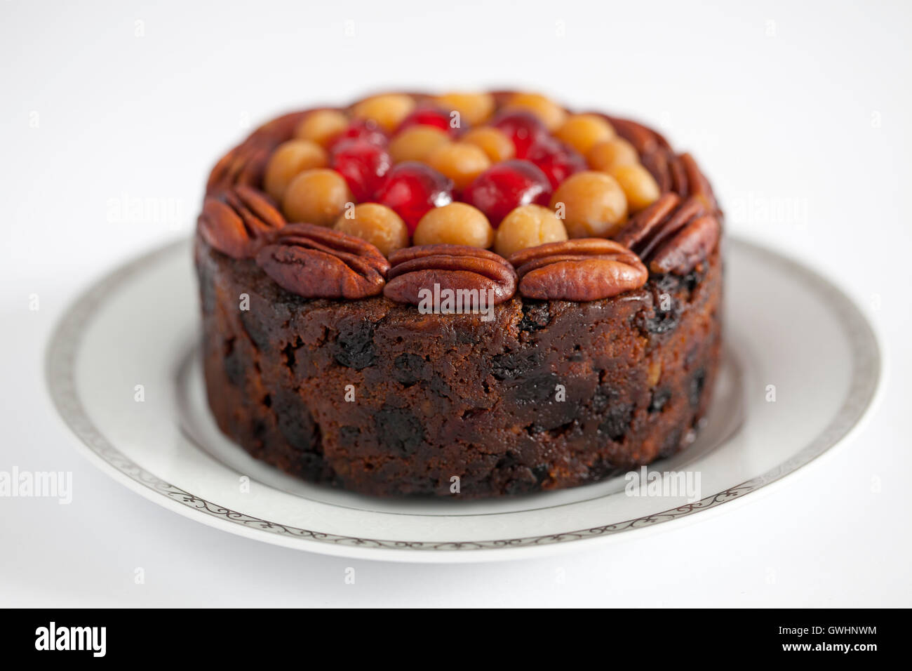Traditional Christmas fruitcake Stock Photo - Alamy