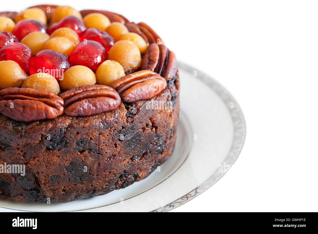 Traditional Christmas fruitcake Stock Photo - Alamy