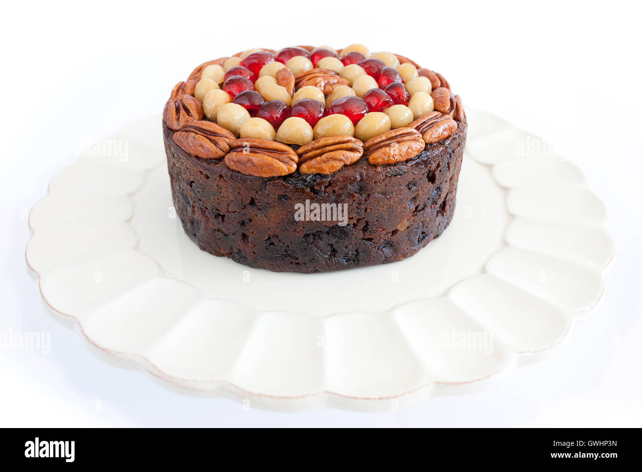 Traditional Christmas fruitcake Stock Photo - Alamy
