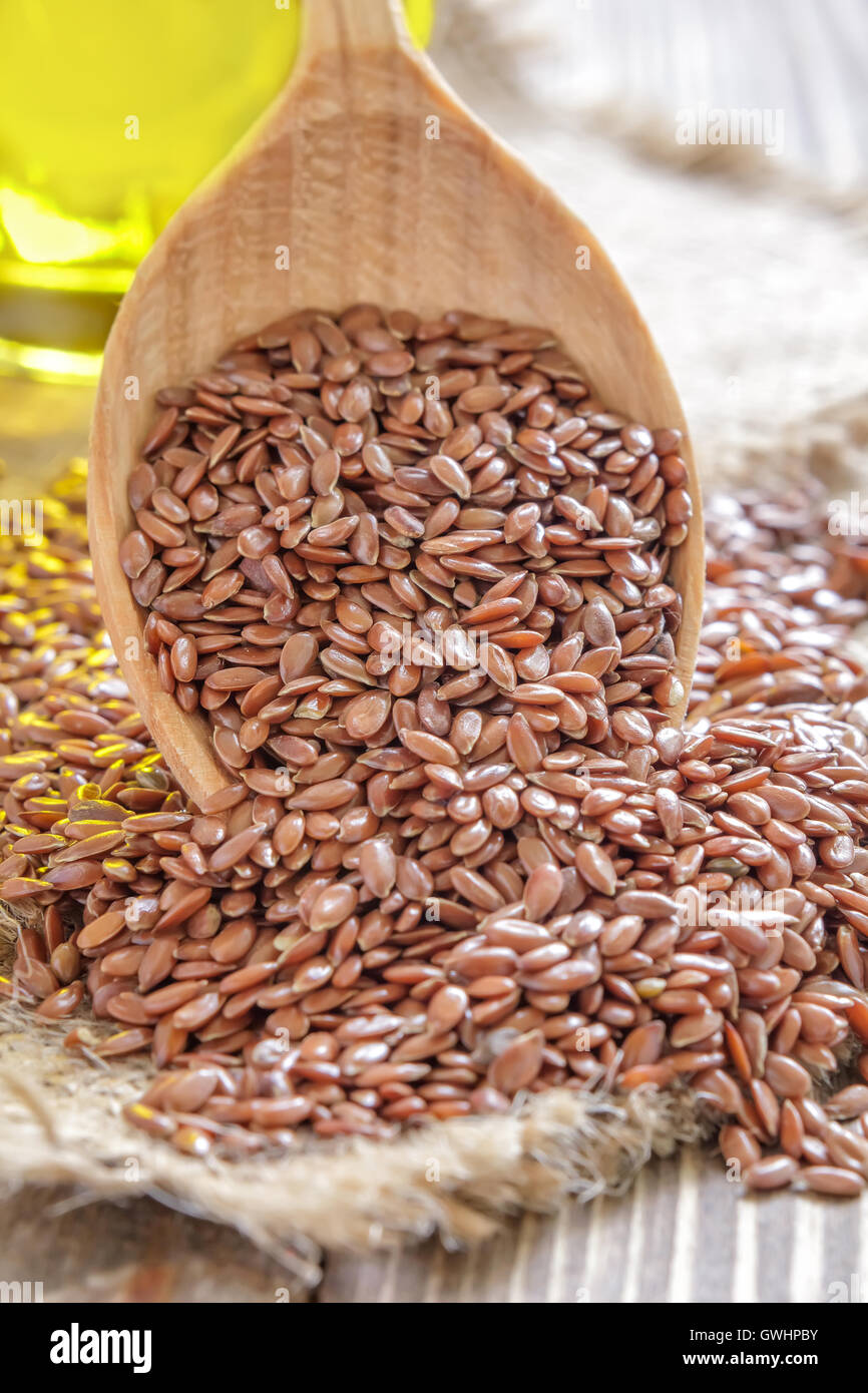 Closeup detail flax seeds hi-res stock photography and images - Alamy