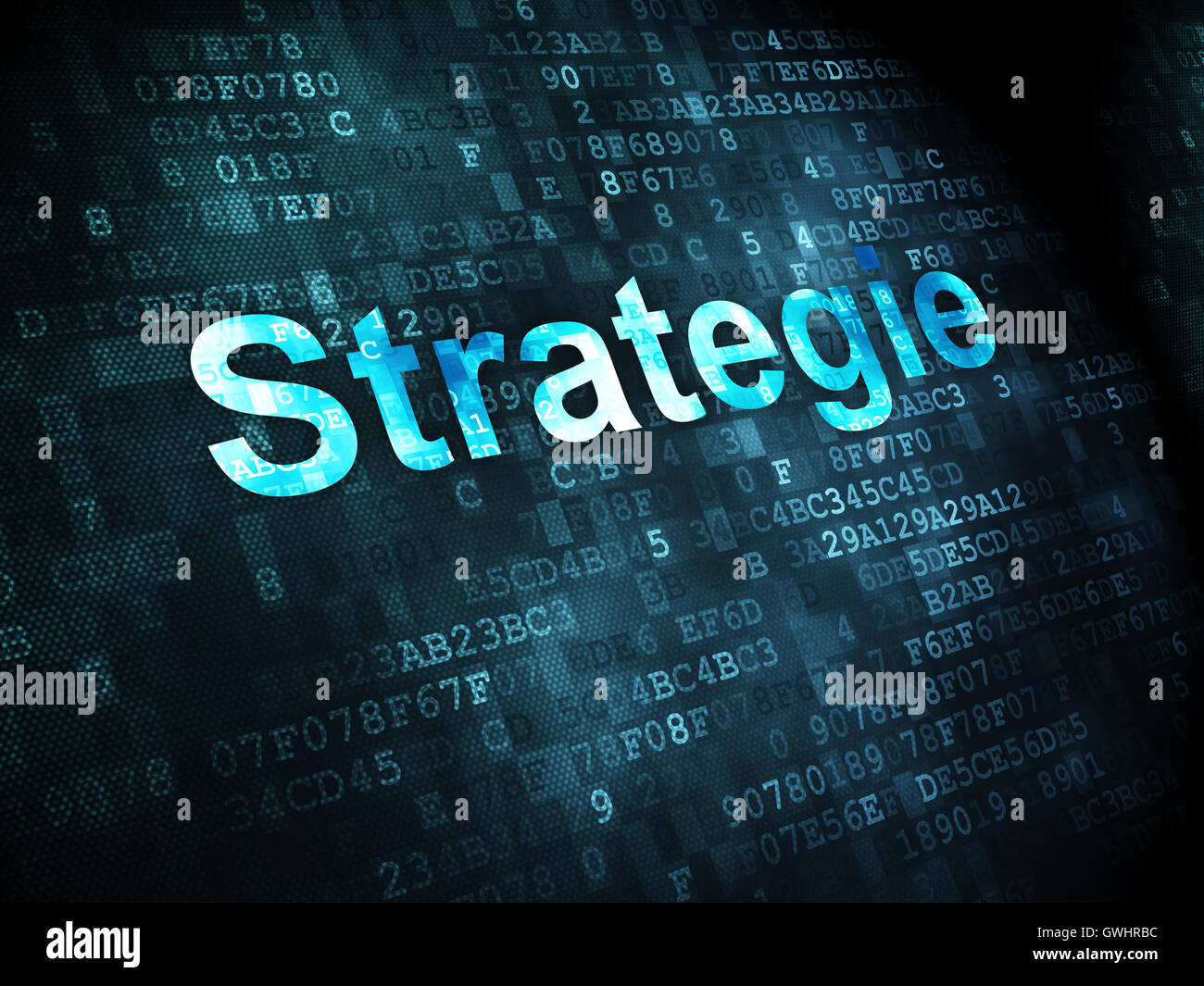 Business concept: Strategie(german) on digital background Stock Photo ...