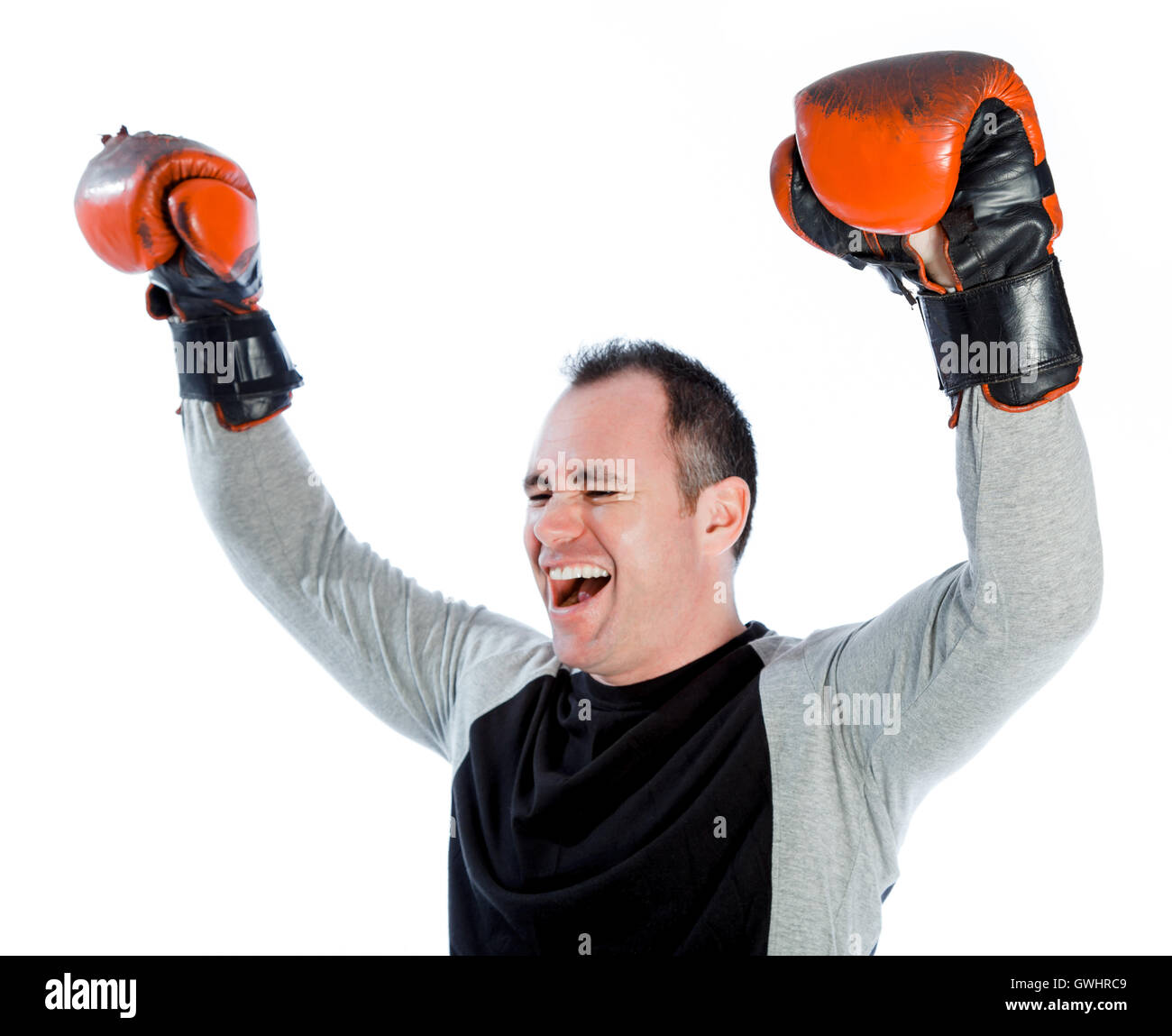 caucasian boxer 40 years old Stock Photo - Alamy