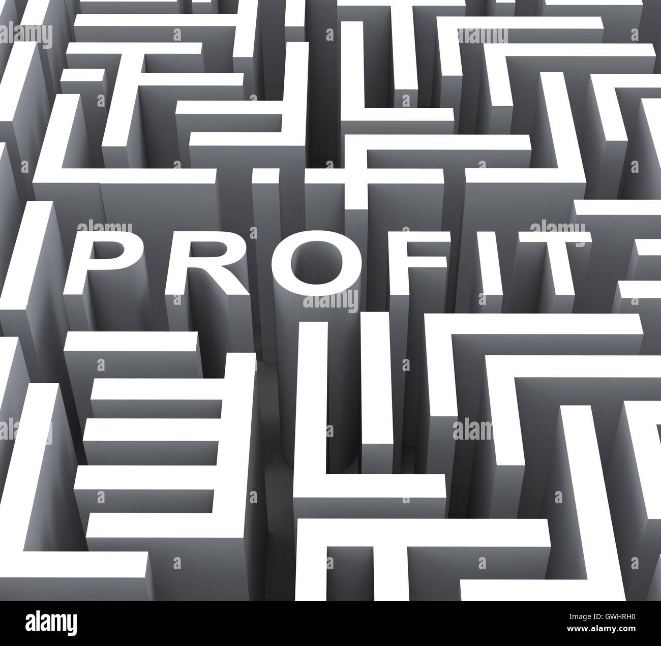 Profit Word Shows Financial Revenue Or Earnings Stock Photo - Alamy