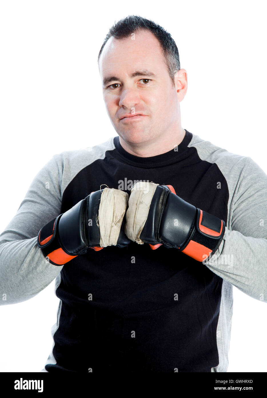 caucasian boxer 40 years old Stock Photo - Alamy