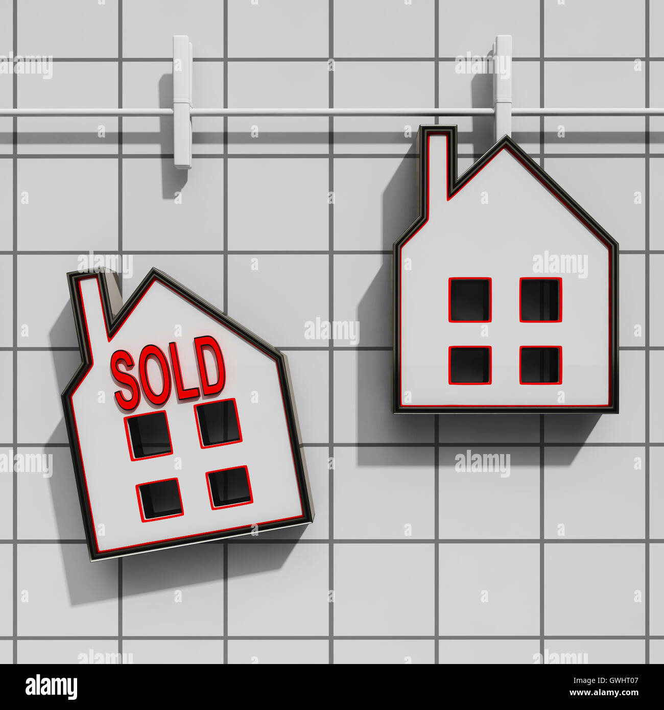 Real estate house sold hi-res stock photography and images - Alamy