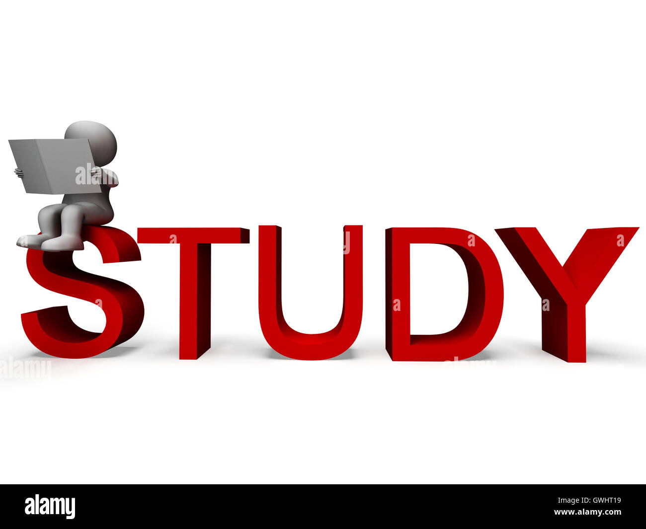Study Word Shows Education Or Learning Stock Photo - Alamy