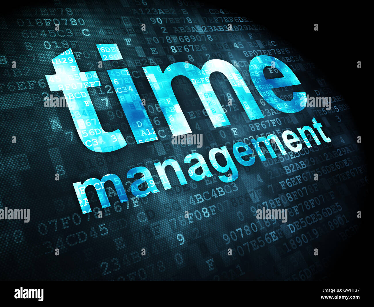 Timeline concept: Time Management on digital background Stock Photo - Alamy