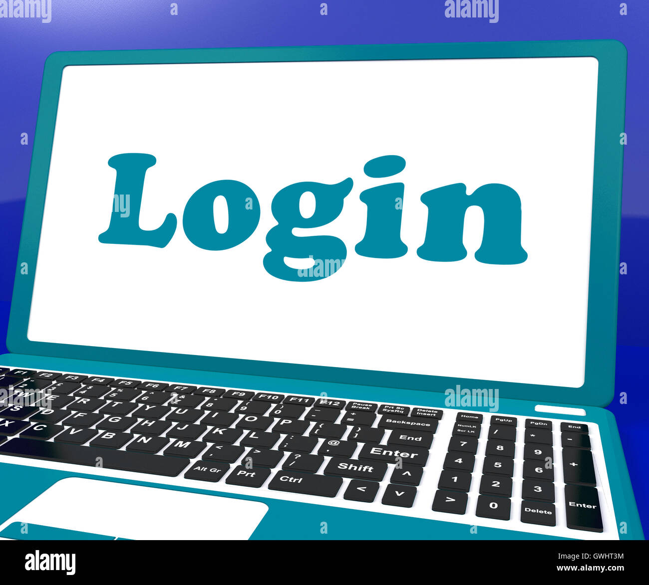 Log in to computer hi-res stock photography and images - Alamy