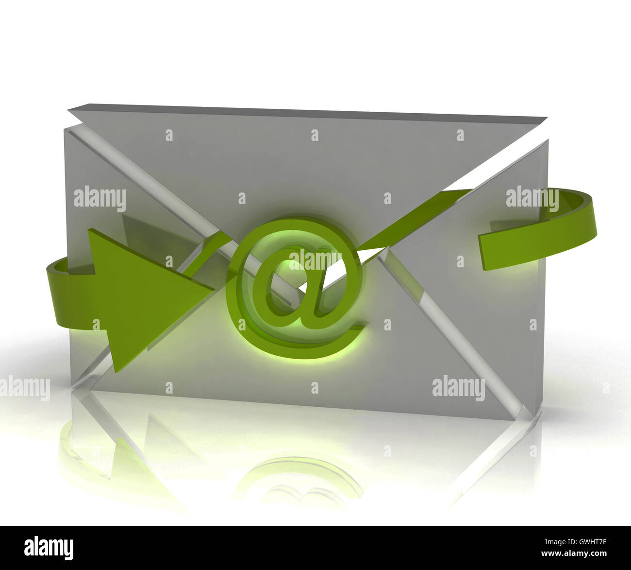 Envelope Sign Shows Internet Communication Message Online Stock Photo ...