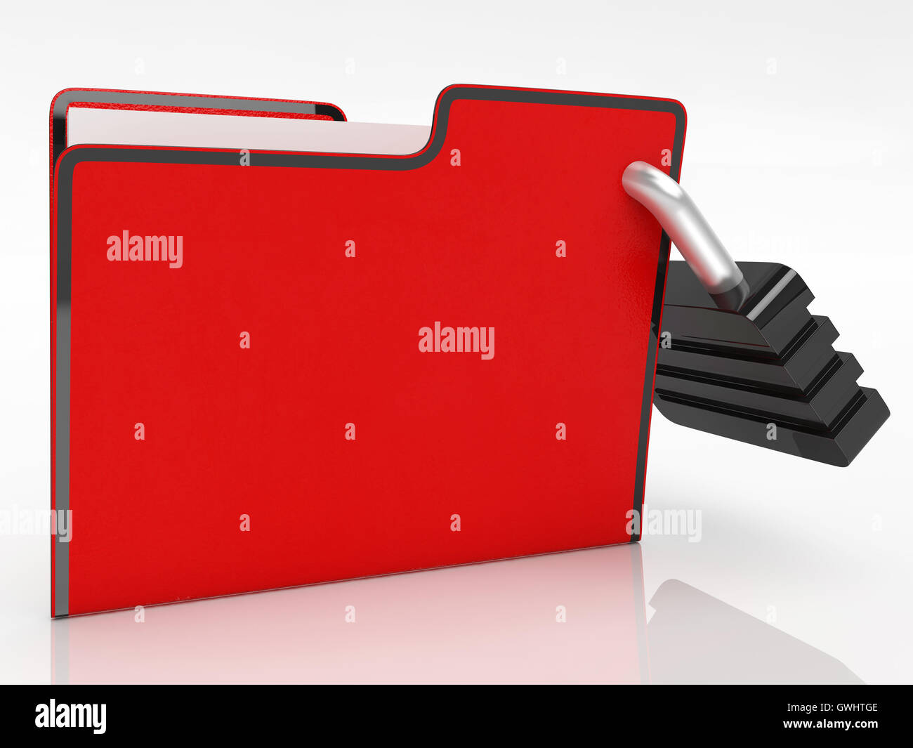 File With Padlock Shows Security Stock Photo - Alamy