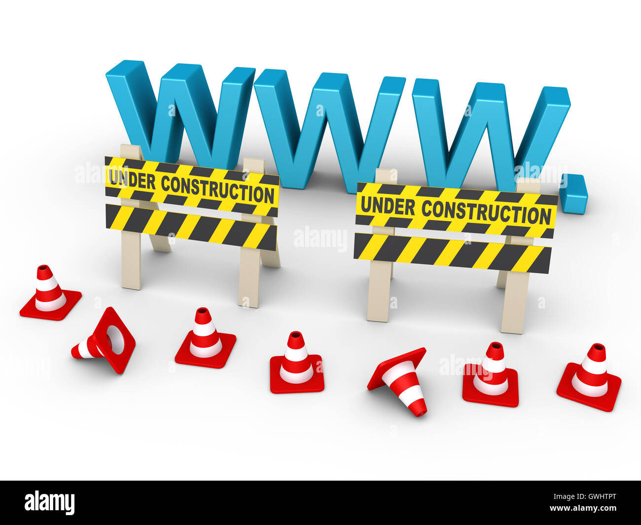 Symbol internet letters www Cut Out Stock Images & Pictures - Alamy