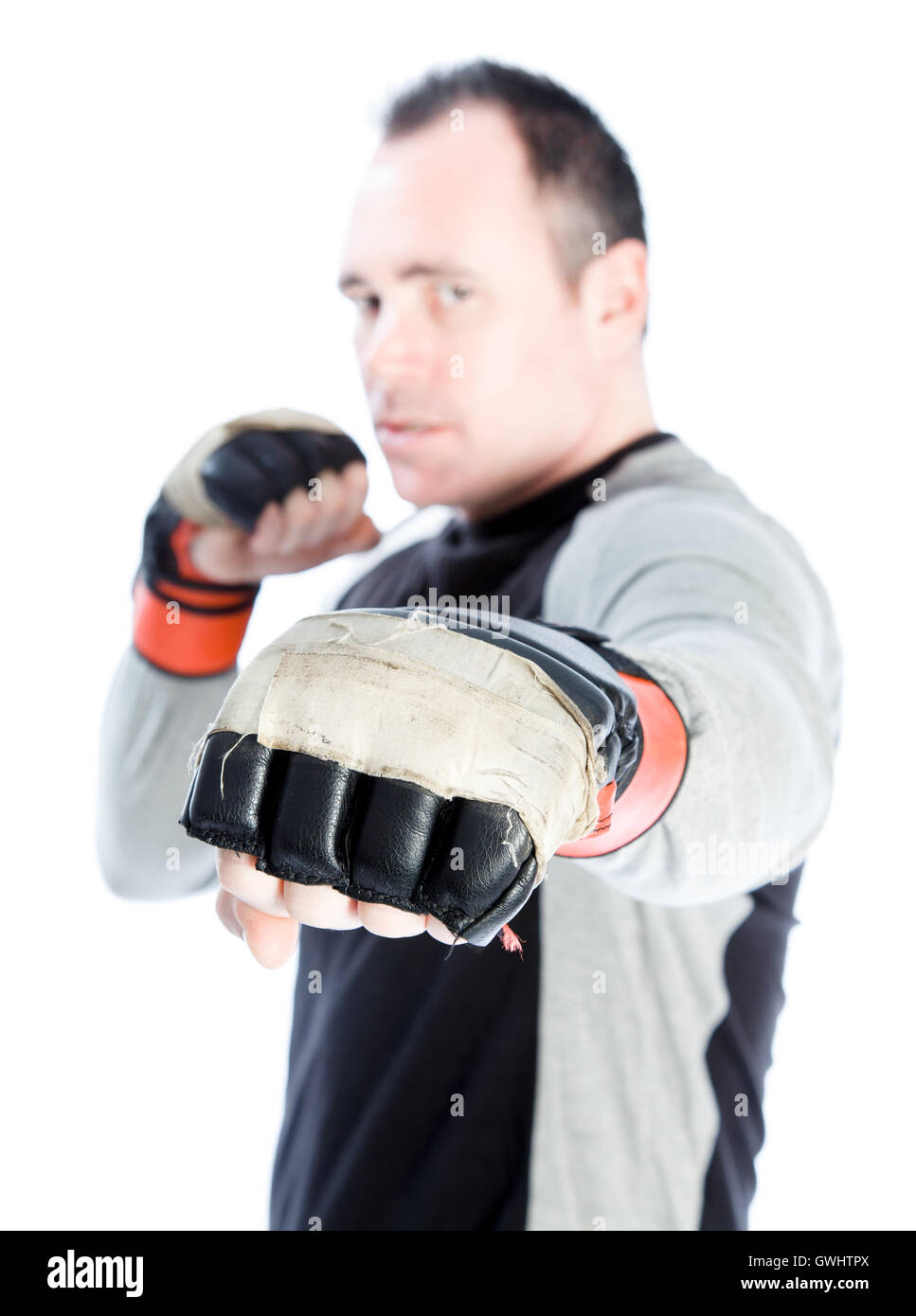 caucasian boxer 40 years old Stock Photo - Alamy