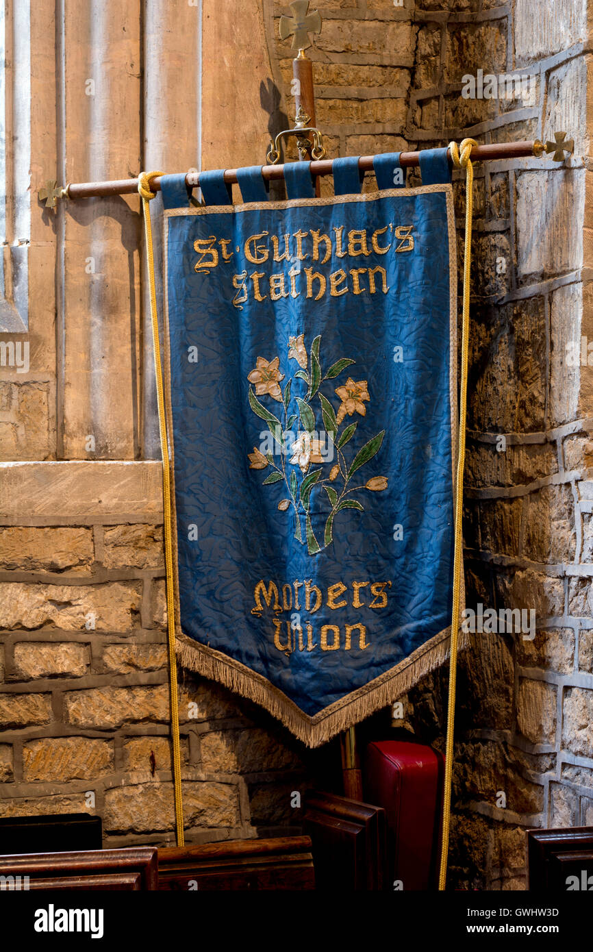 Mothers Union banner, St Guthlac`s Church, Stathern, Leicestershire ...