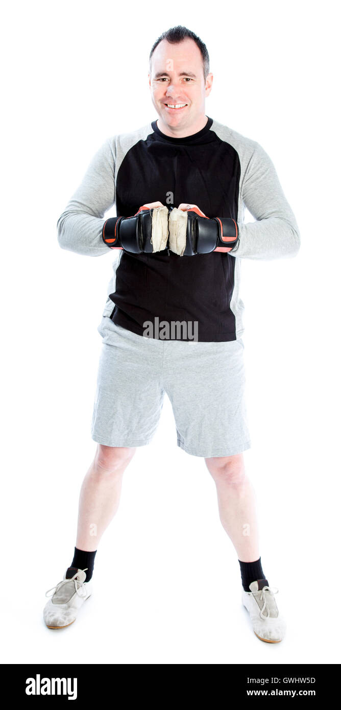 caucasian boxer 40 years old Stock Photo - Alamy