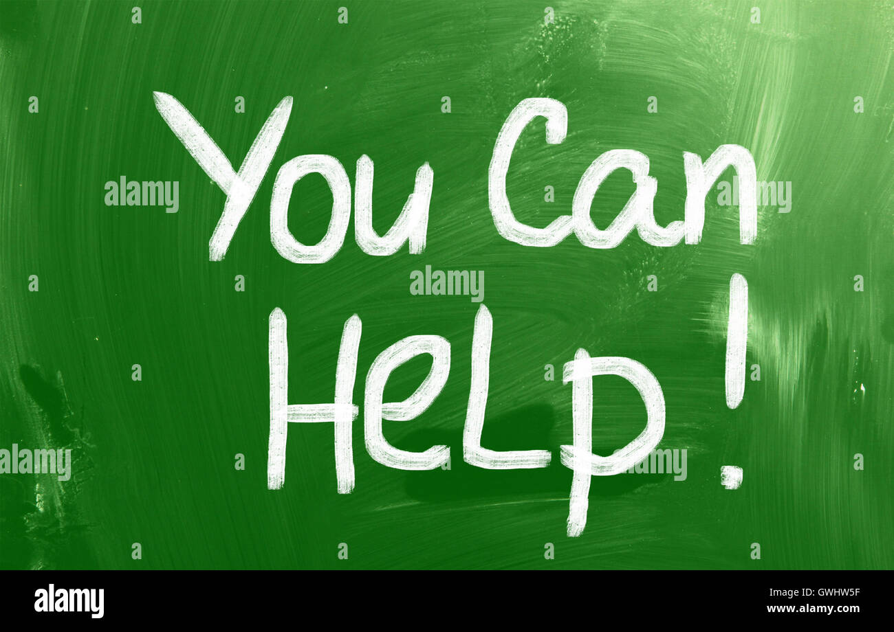 You Can Help Concept Stock Photo - Alamy