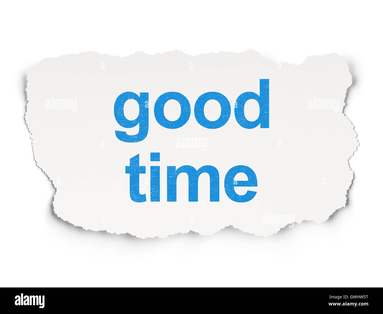 Timeline concept: Good Time on Paper background Stock Photo - Alamy