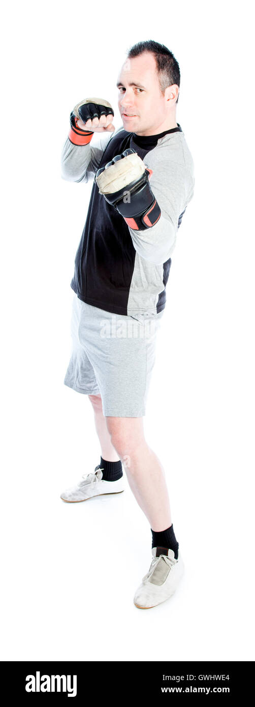 caucasian boxer 40 years old Stock Photo - Alamy