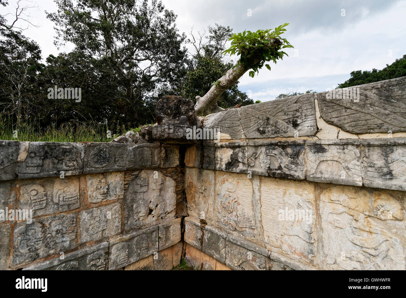 Scenic views of Chichen Itza Maya ruins on Yukatan Peninsula, Mexico ...