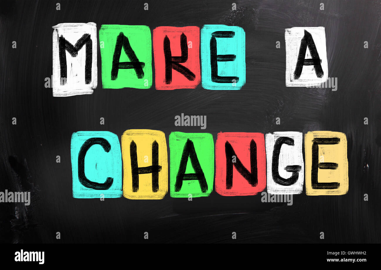 Make A Change Stock Photo - Alamy
