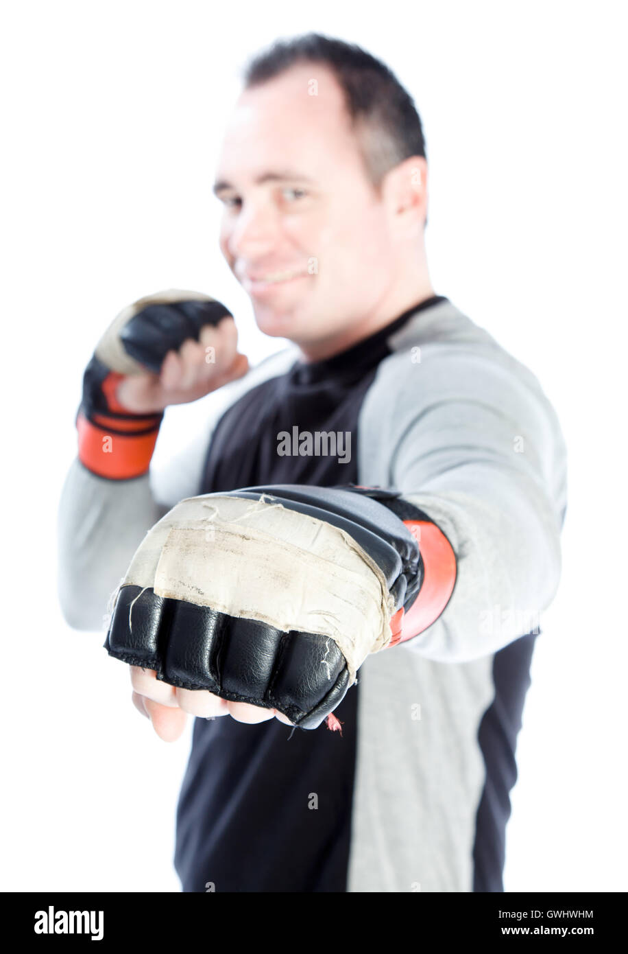 caucasian boxer 40 years old Stock Photo - Alamy