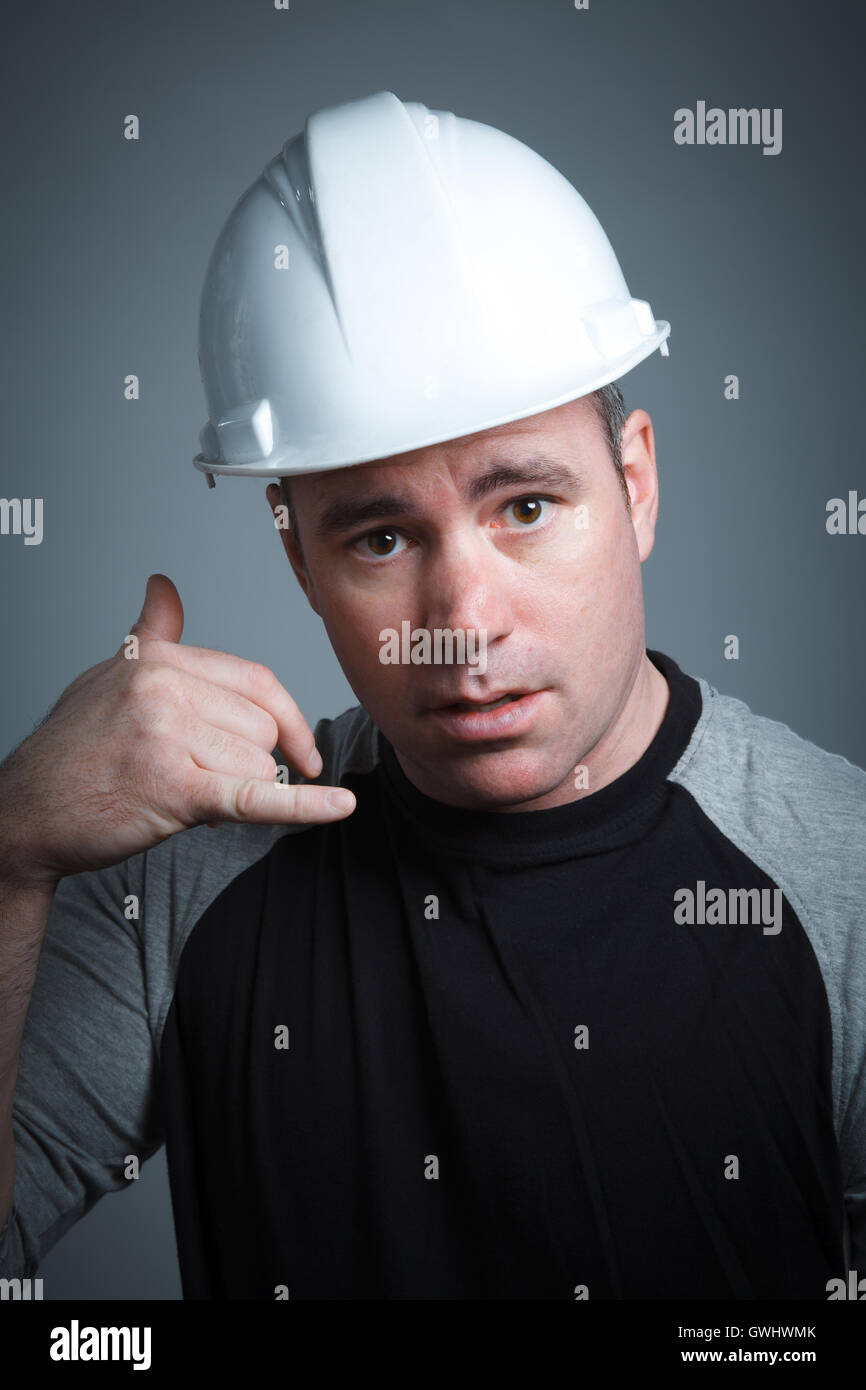 Man tipping with hand hi-res stock photography and images - Alamy