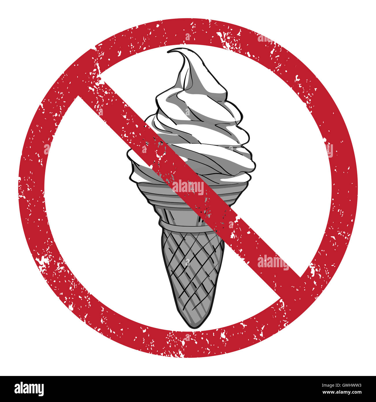 ice cream banned Stock Photo - Alamy