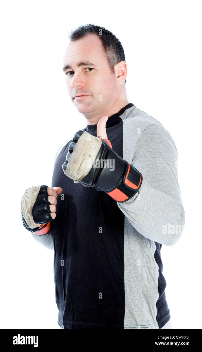 caucasian boxer 40 years old Stock Photo - Alamy