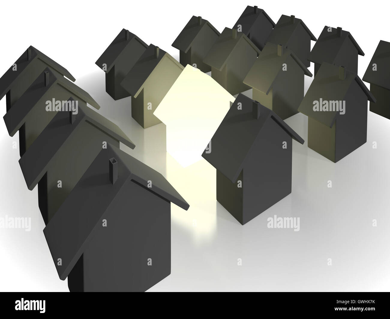 Icons of houses hi-res stock photography and images - Alamy