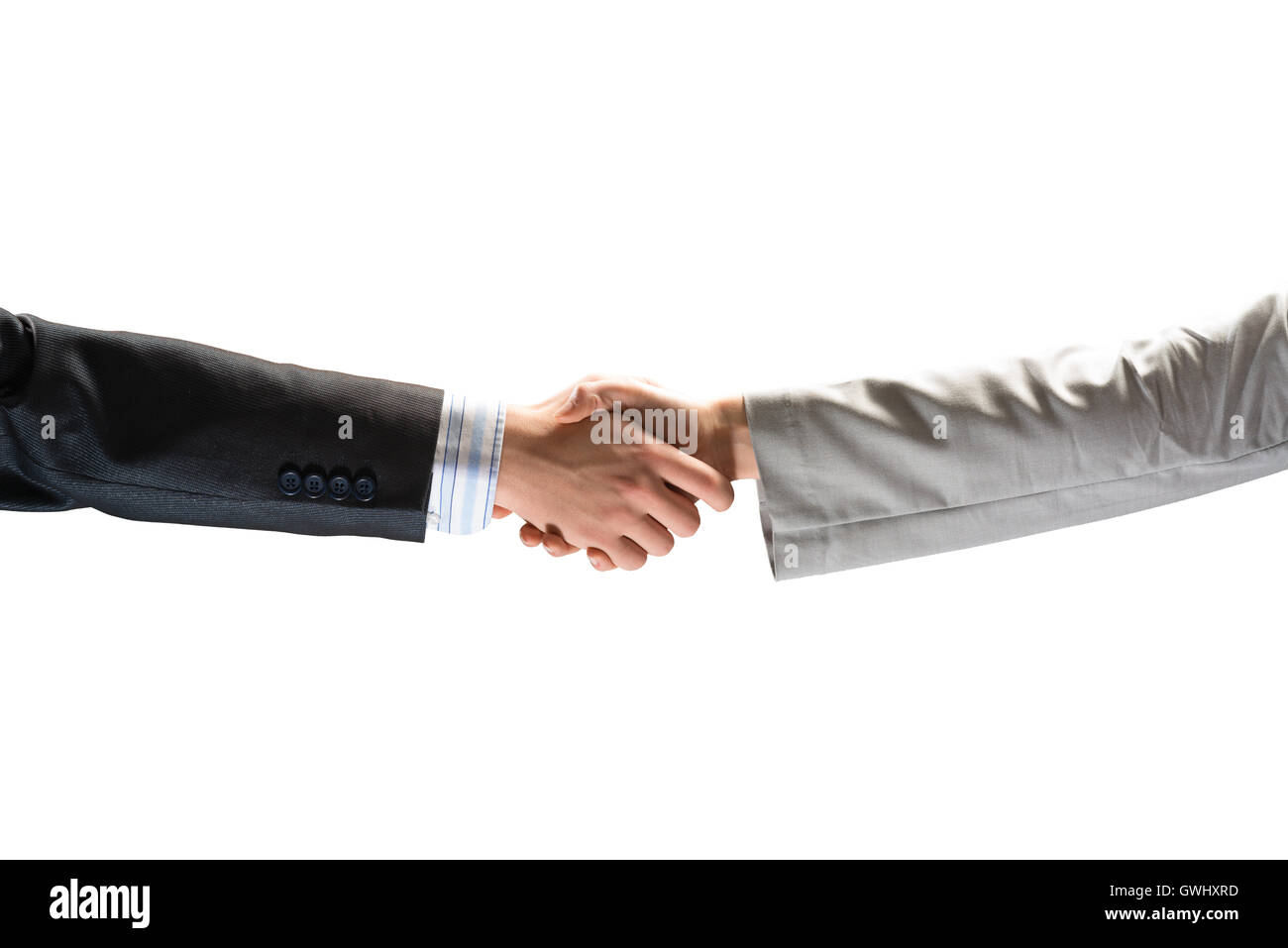 handshake between two businessmen Stock Photo - Alamy