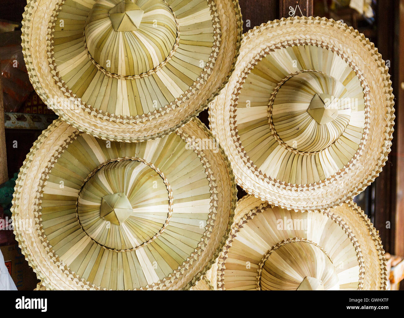 Bamboo woven hat hi-res stock photography and images - Alamy