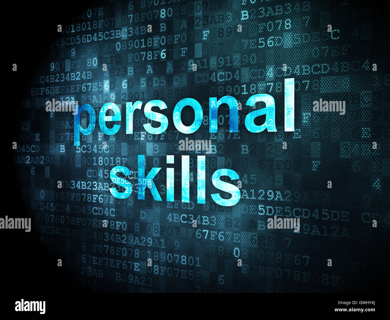 Education concept: Personal Skills on digital background Stock Photo ...