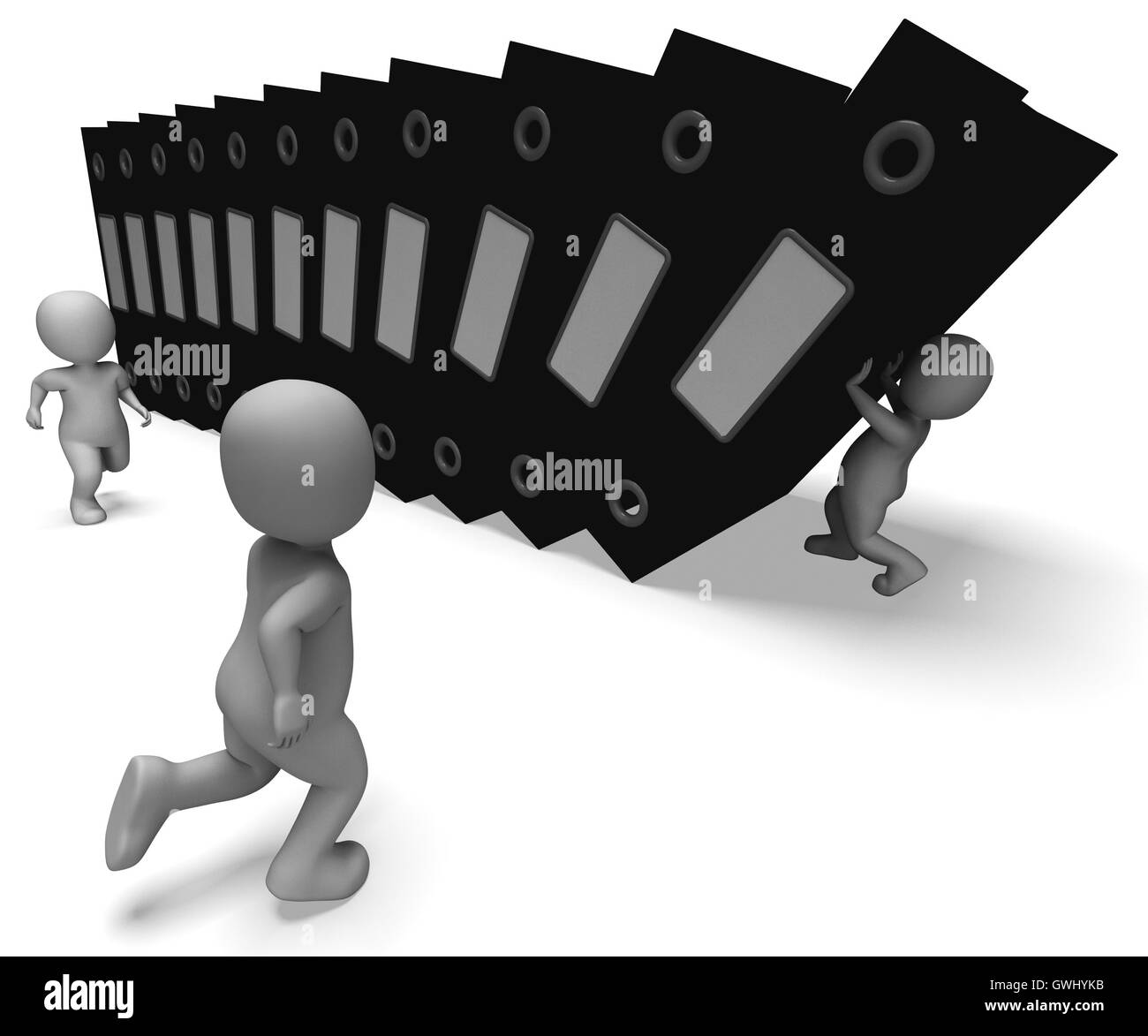 Organizing Files Showing Organized Archives Stock Photo - Alamy