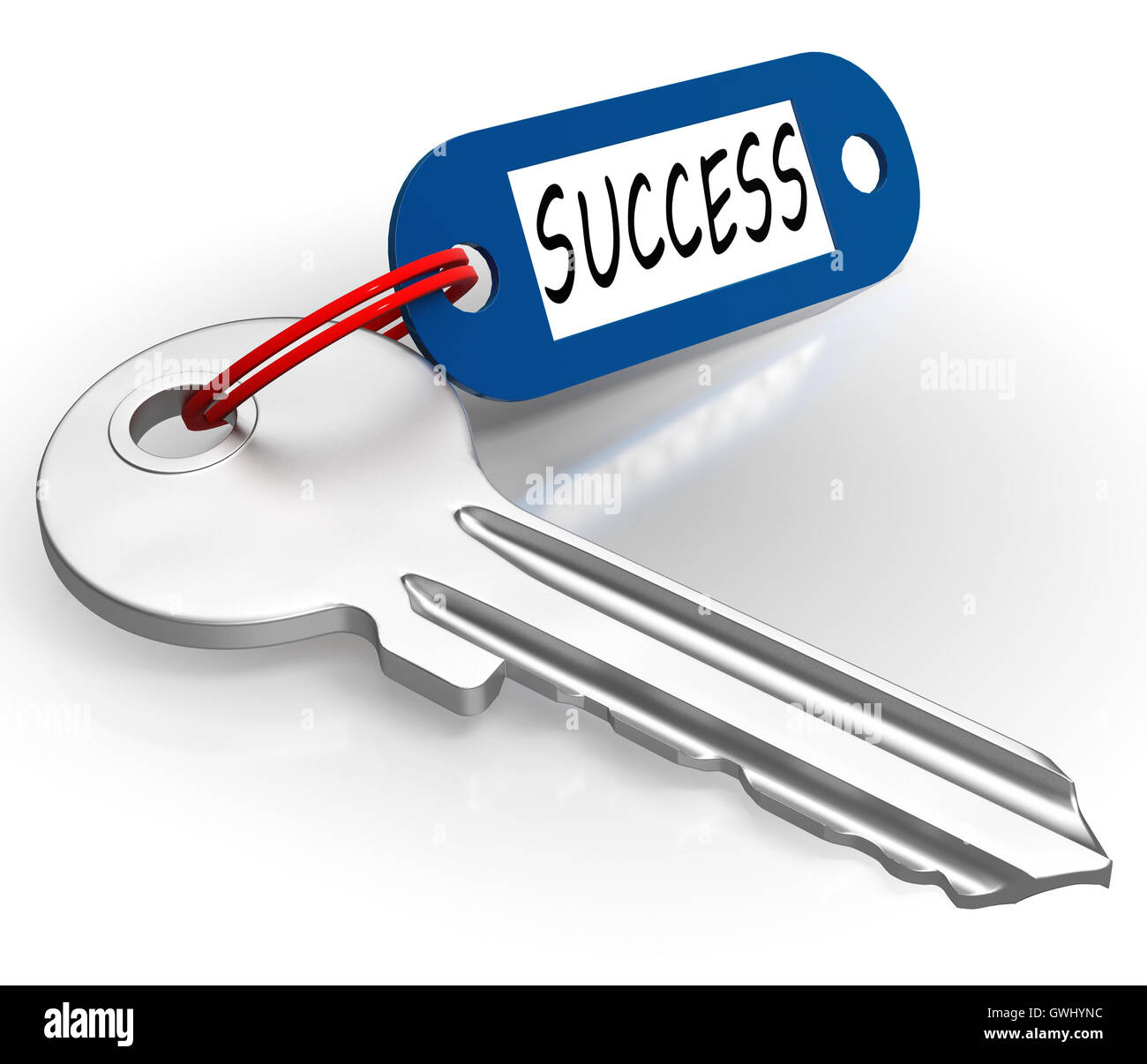 Key With Success Word Showing Winning Stock Photo - Alamy