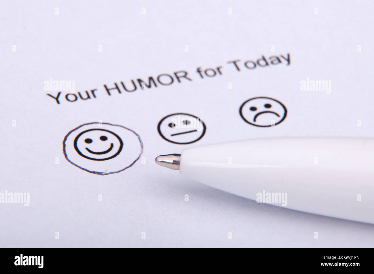 Daily humor test Stock Photo - Alamy