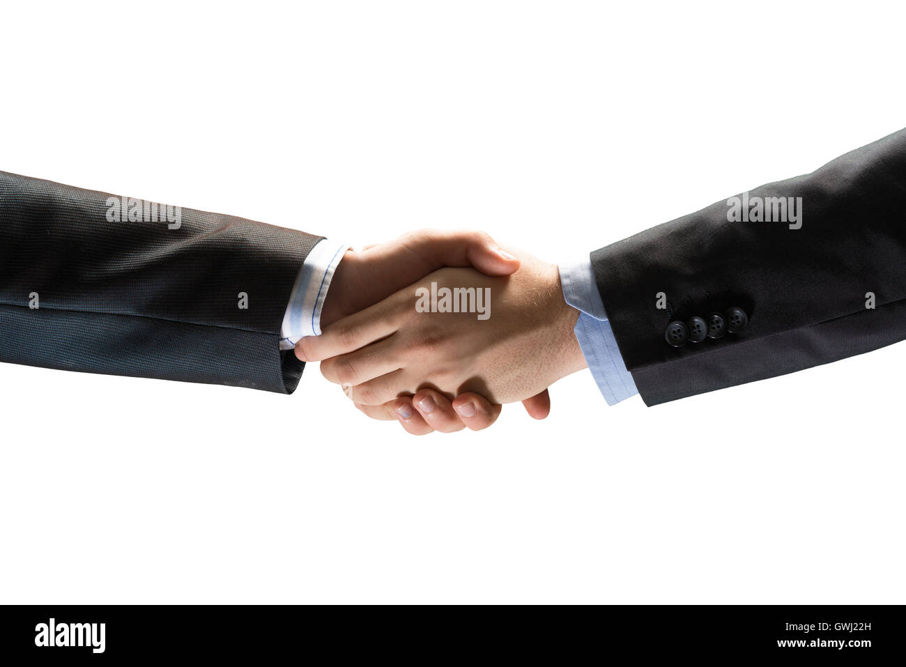Close up handshake between male hi-res stock photography and images - Alamy
