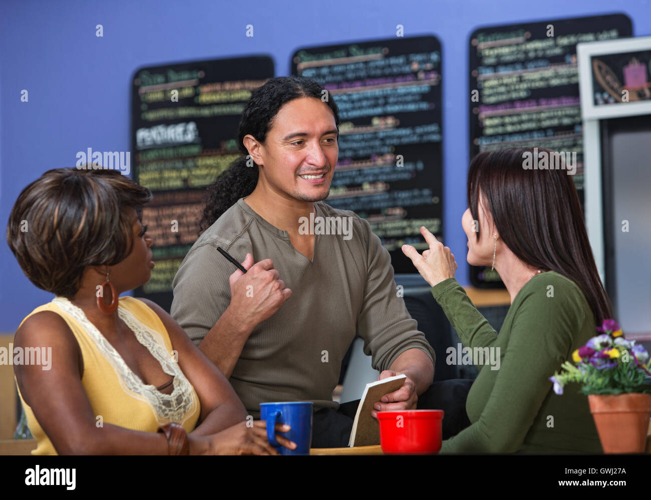 Female customer ordering from coffee hi-res stock photography and ...