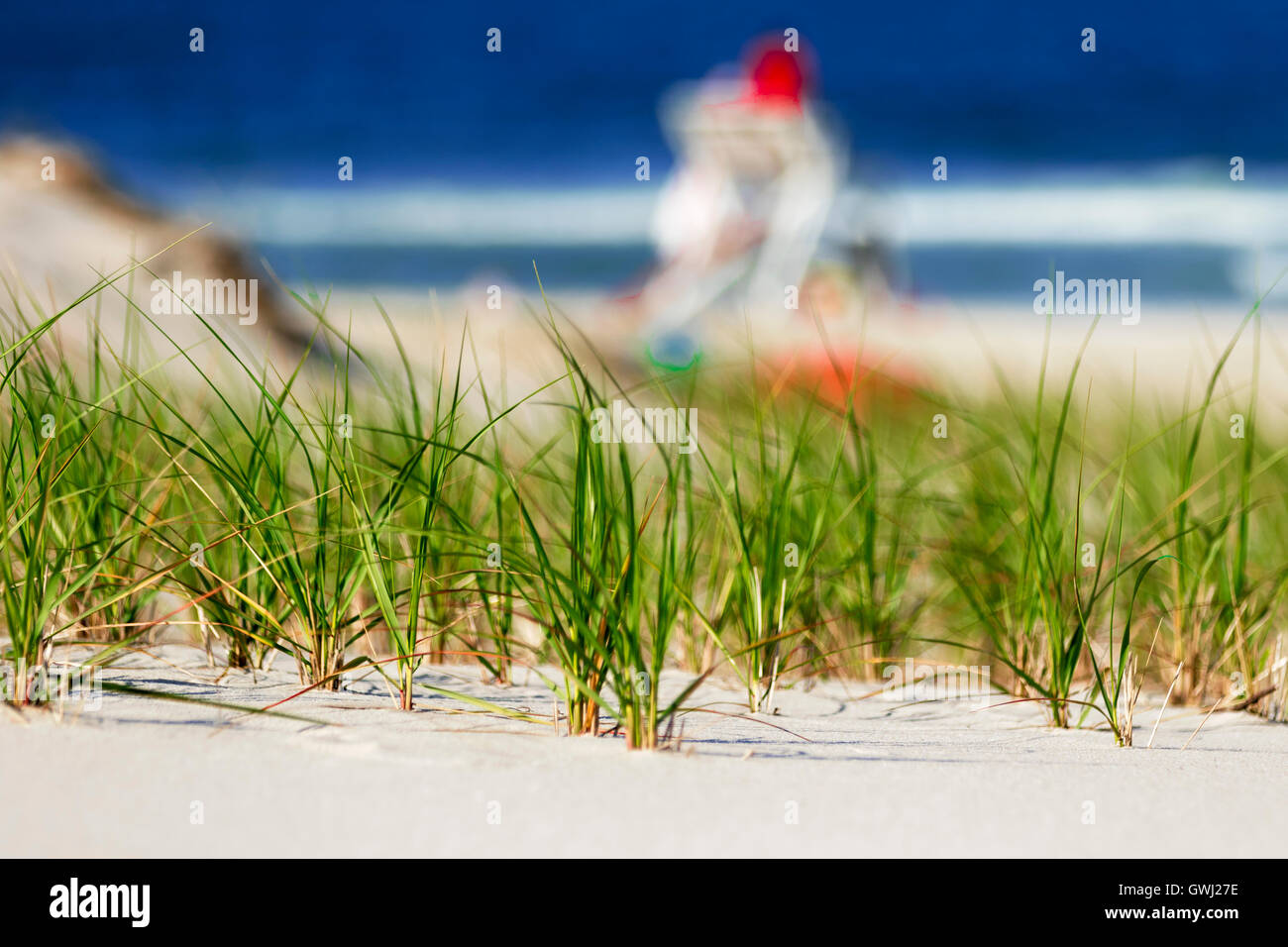 Lifeguards on-duty on a hot summer day at the beach Stock Photo - Alamy