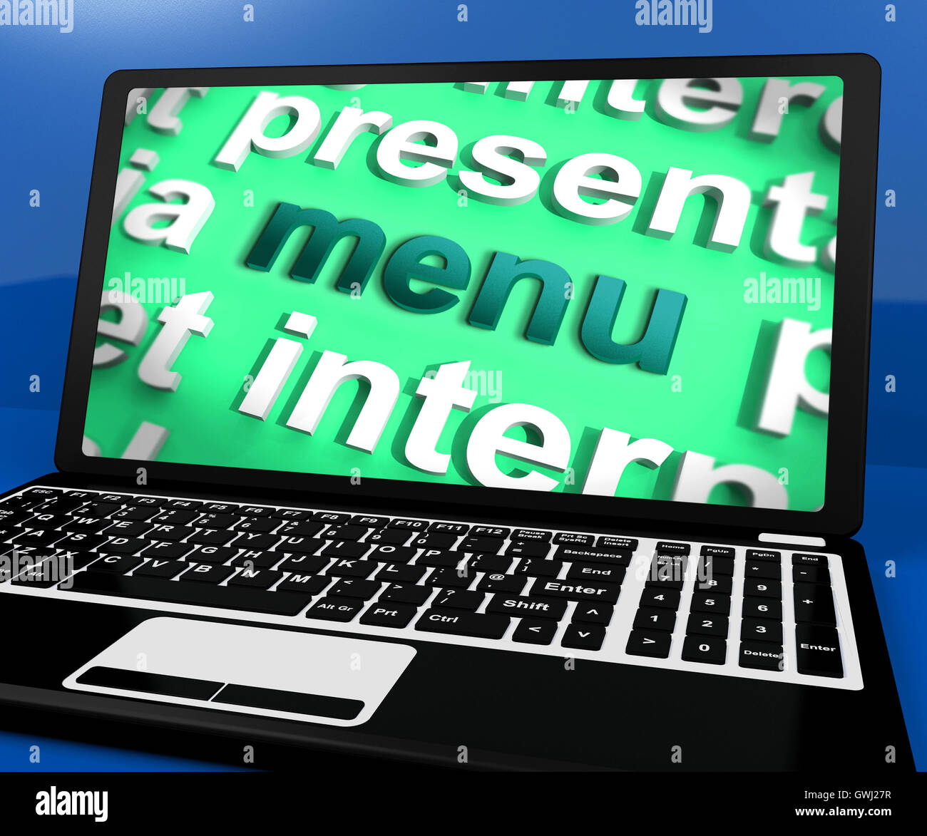 Restaurant menu order internet hi-res stock photography and images - Alamy