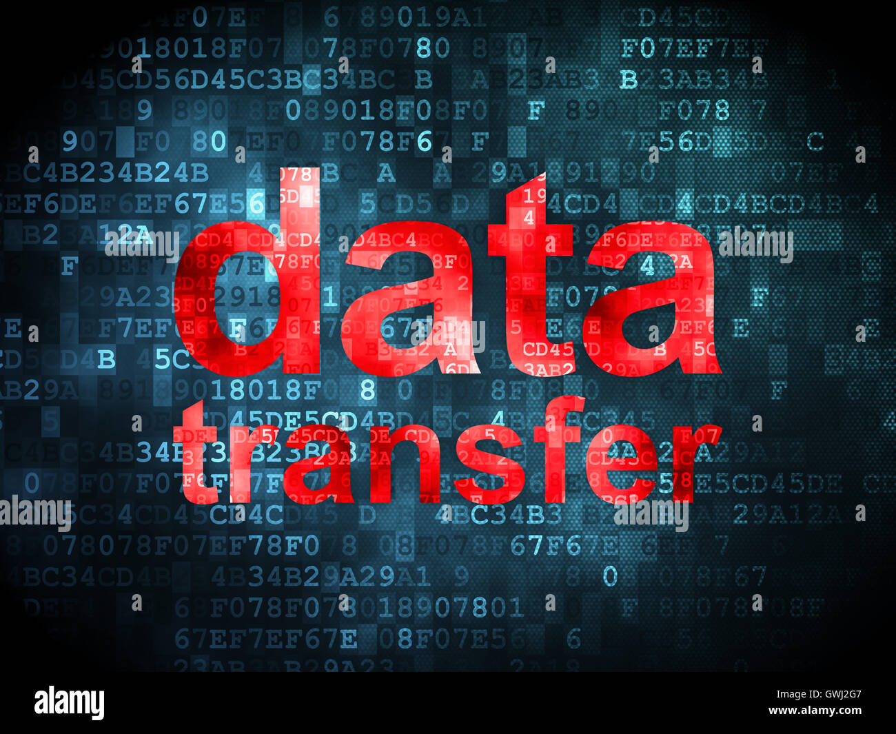 Data concept: Data Transfer on digital background Stock Photo - Alamy