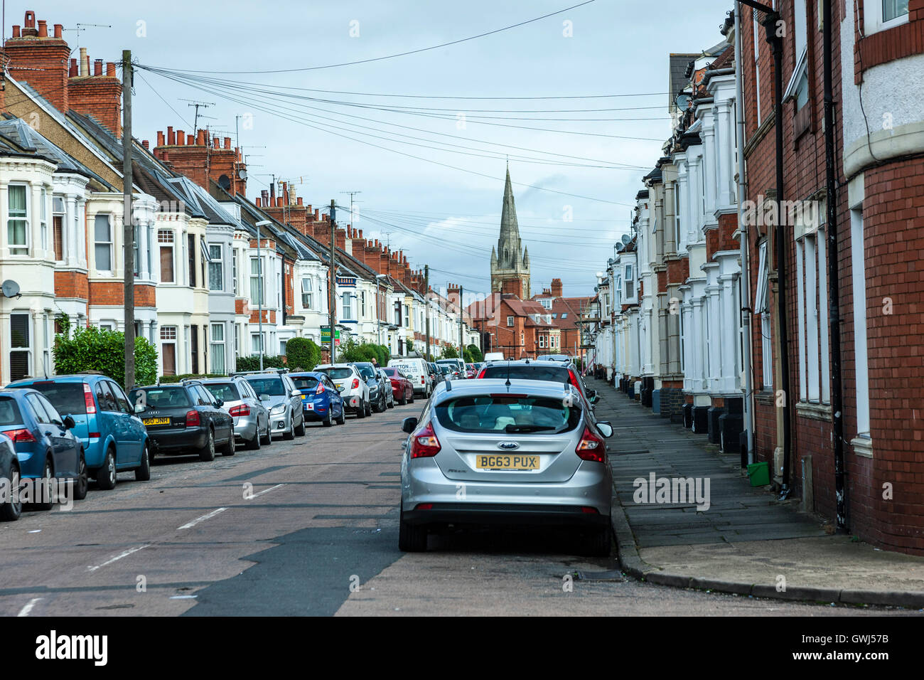 Holly road Northampton Stock Photo - Alamy