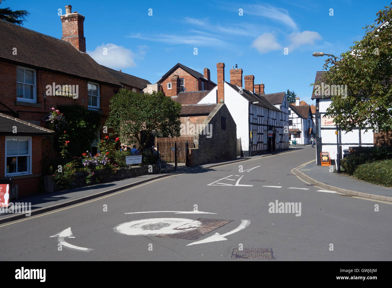 Th town of Church Stretton Shropshire. England. UK Stock Photo - Alamy