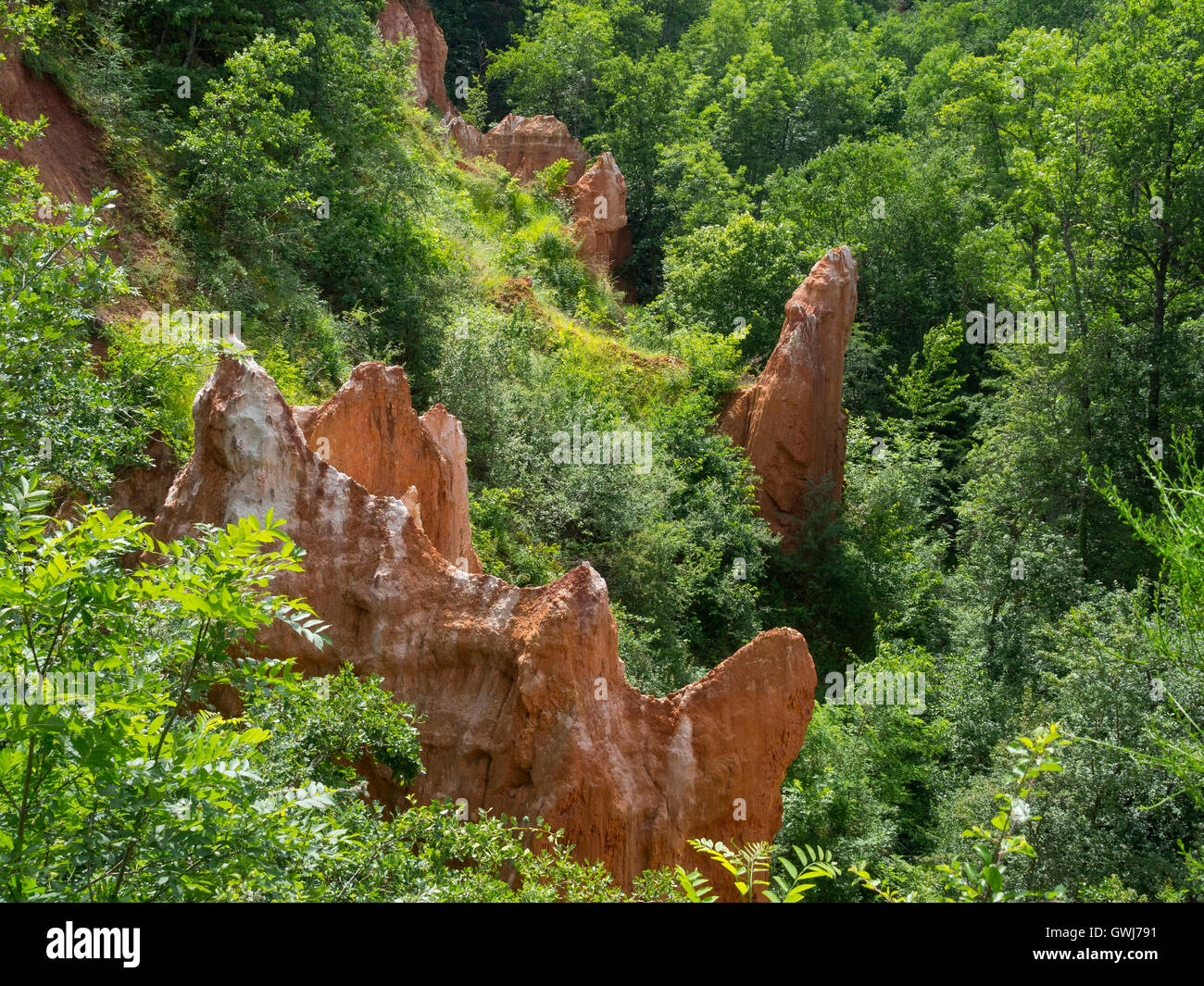 Valley of Saints, rock formations, Boudes, Puy de Dome, Auvergne ...