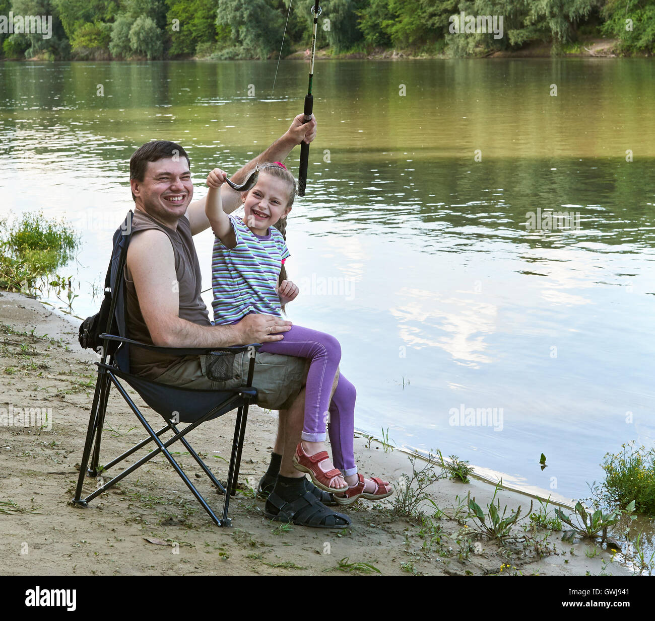 Family leisure in nature hi-res stock photography and images - Alamy