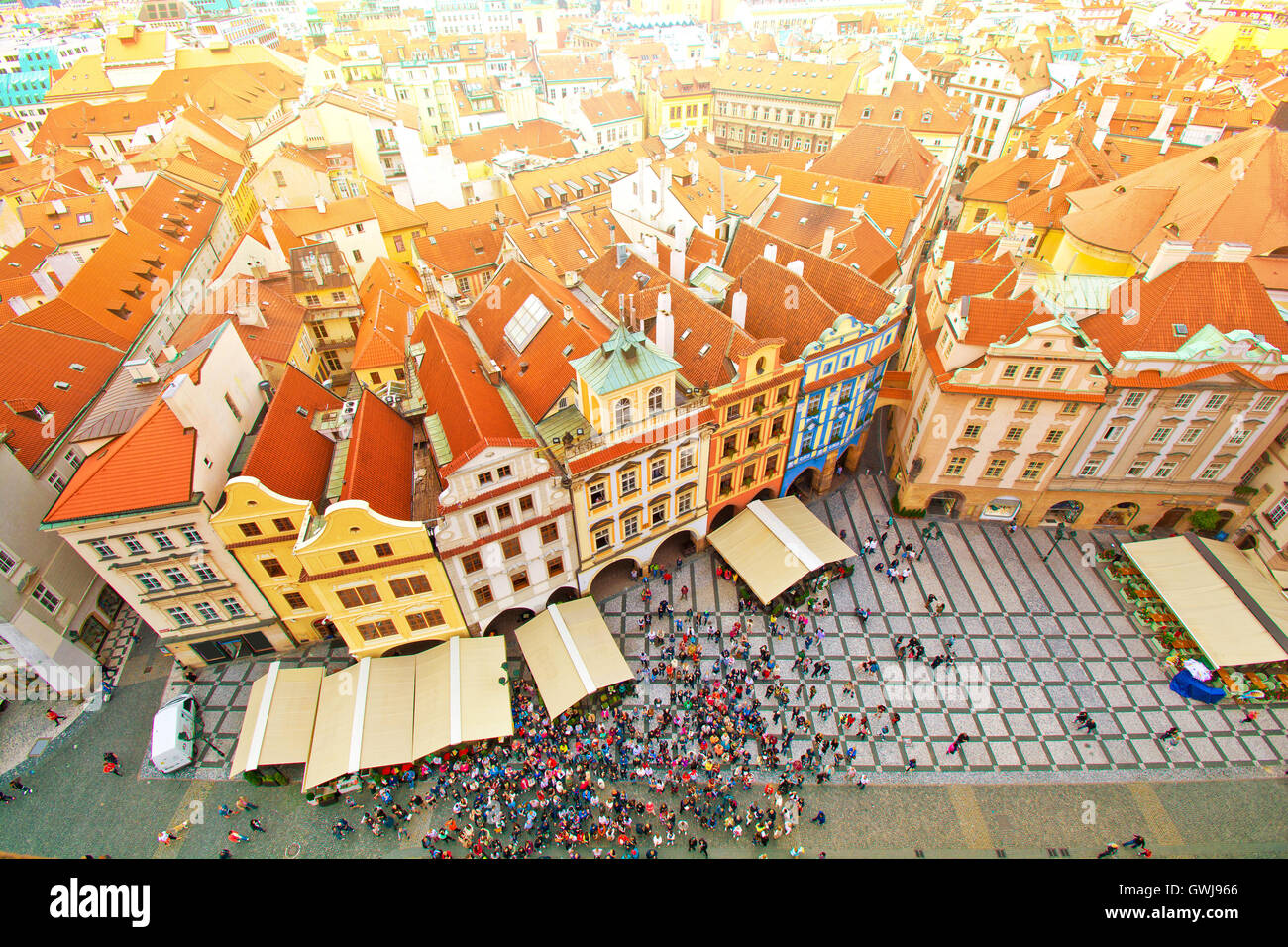 Old town square seen old town hall hi-res stock photography and images ...
