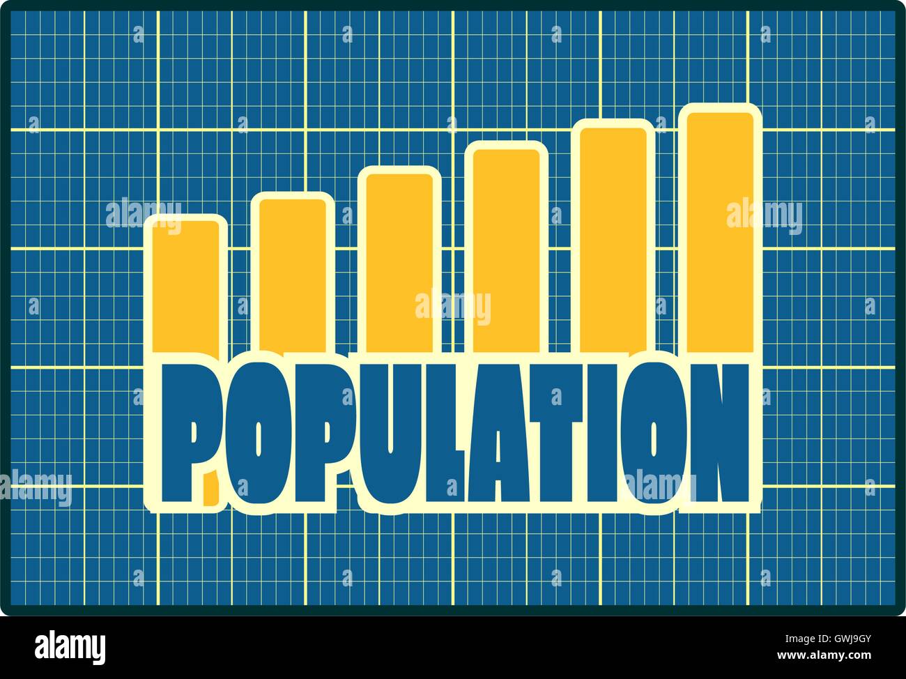 Chart diagram symbolized by population growth Stock Vector Image & Art ...
