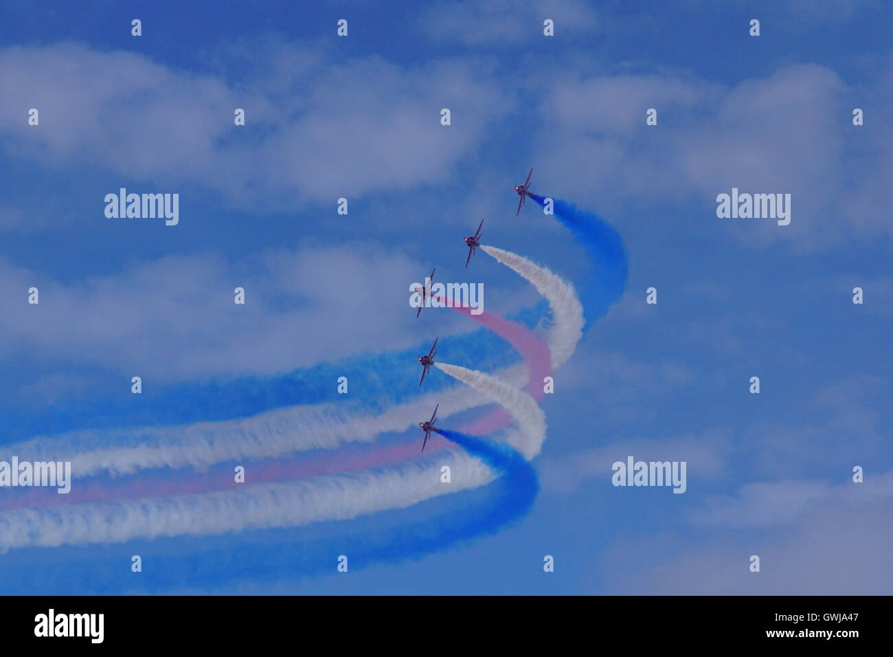 Red Arrows Display Stock Photo - Alamy
