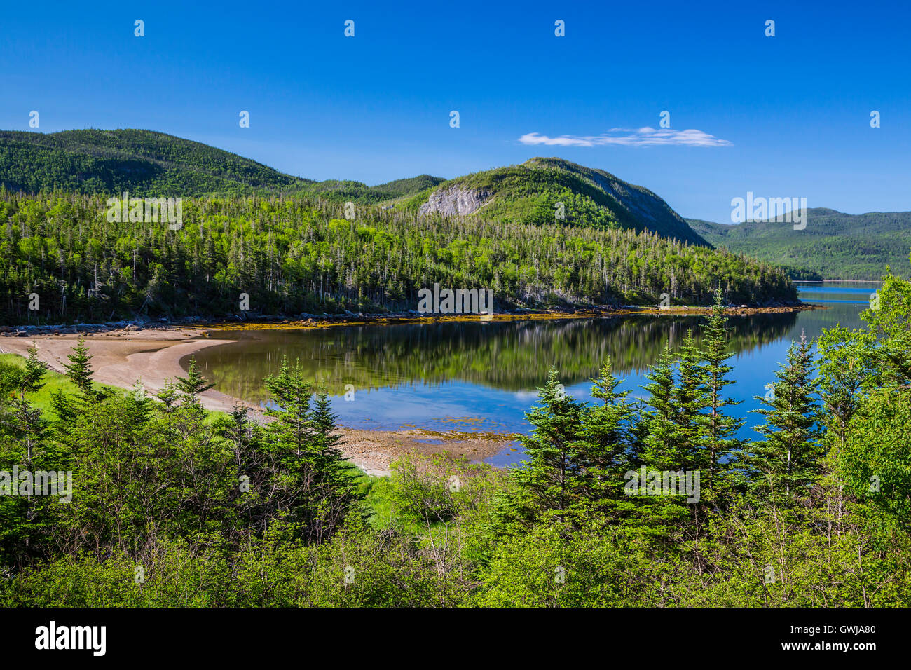 Coastal scenics at Gros Morne National Park, Newfoundland and Labrador ...