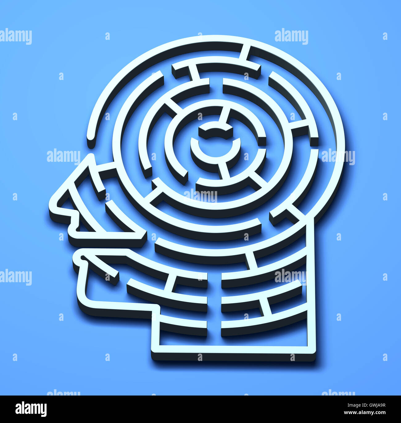 3d labyrinth hi-res stock photography and images - Alamy