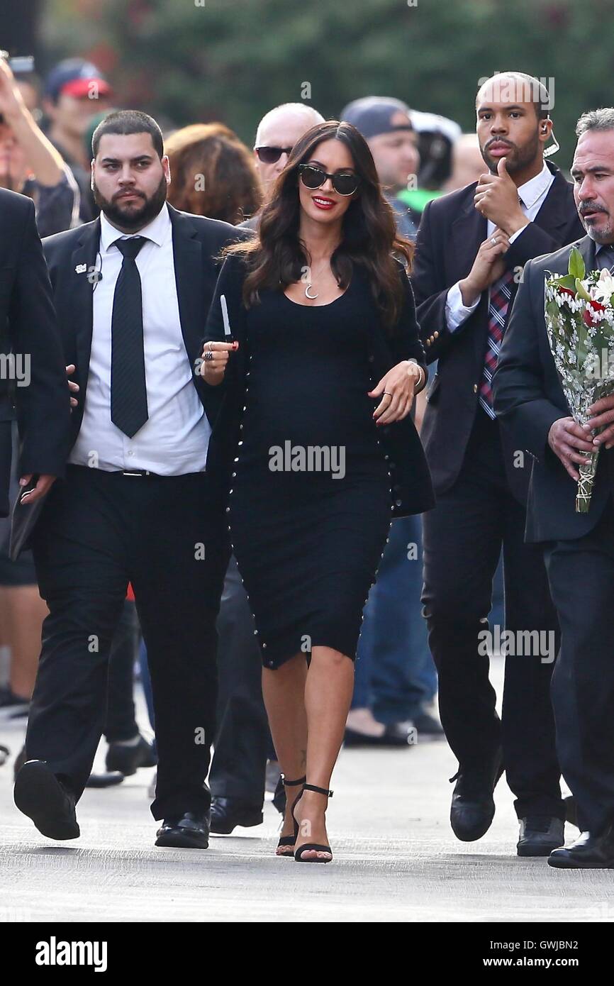 Megan Fox seen leaving the ABC studios after Jimmy Kimmel Live ...